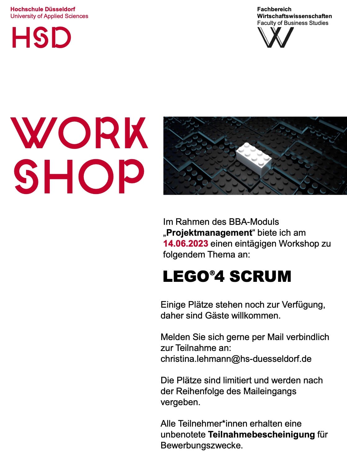 Workshop LEGO®4 SCRUM